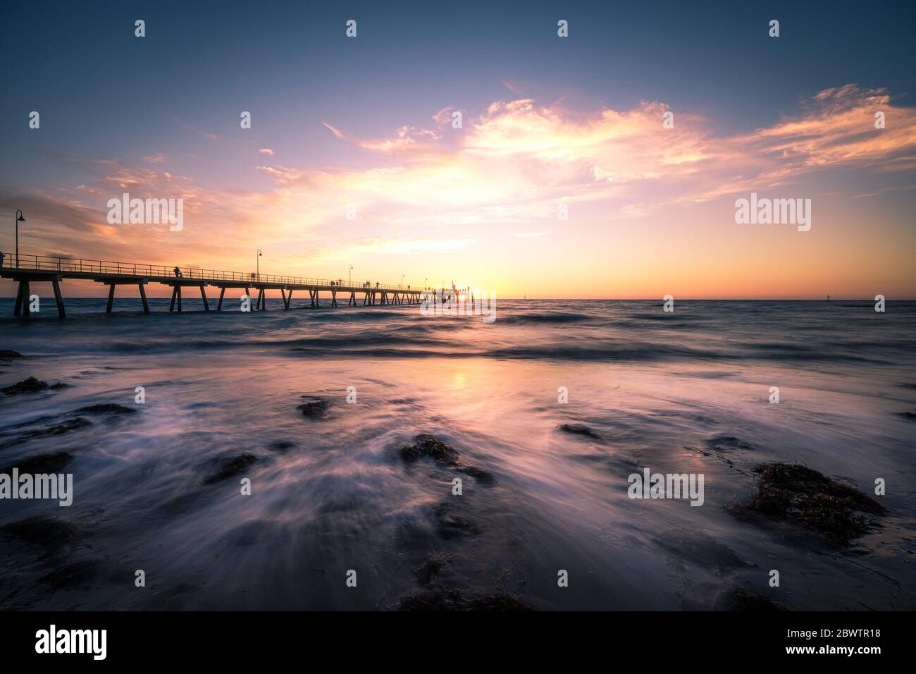 Jetty summer sunset hi-res stock photography and images - Alamy