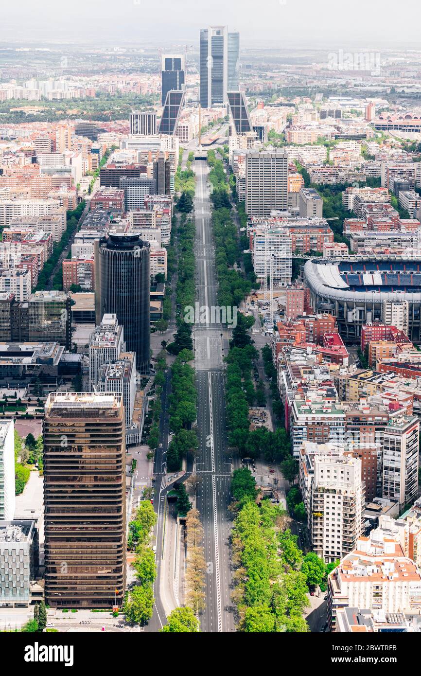 View of the downtown of madrid hi-res stock photography and images - Alamy
