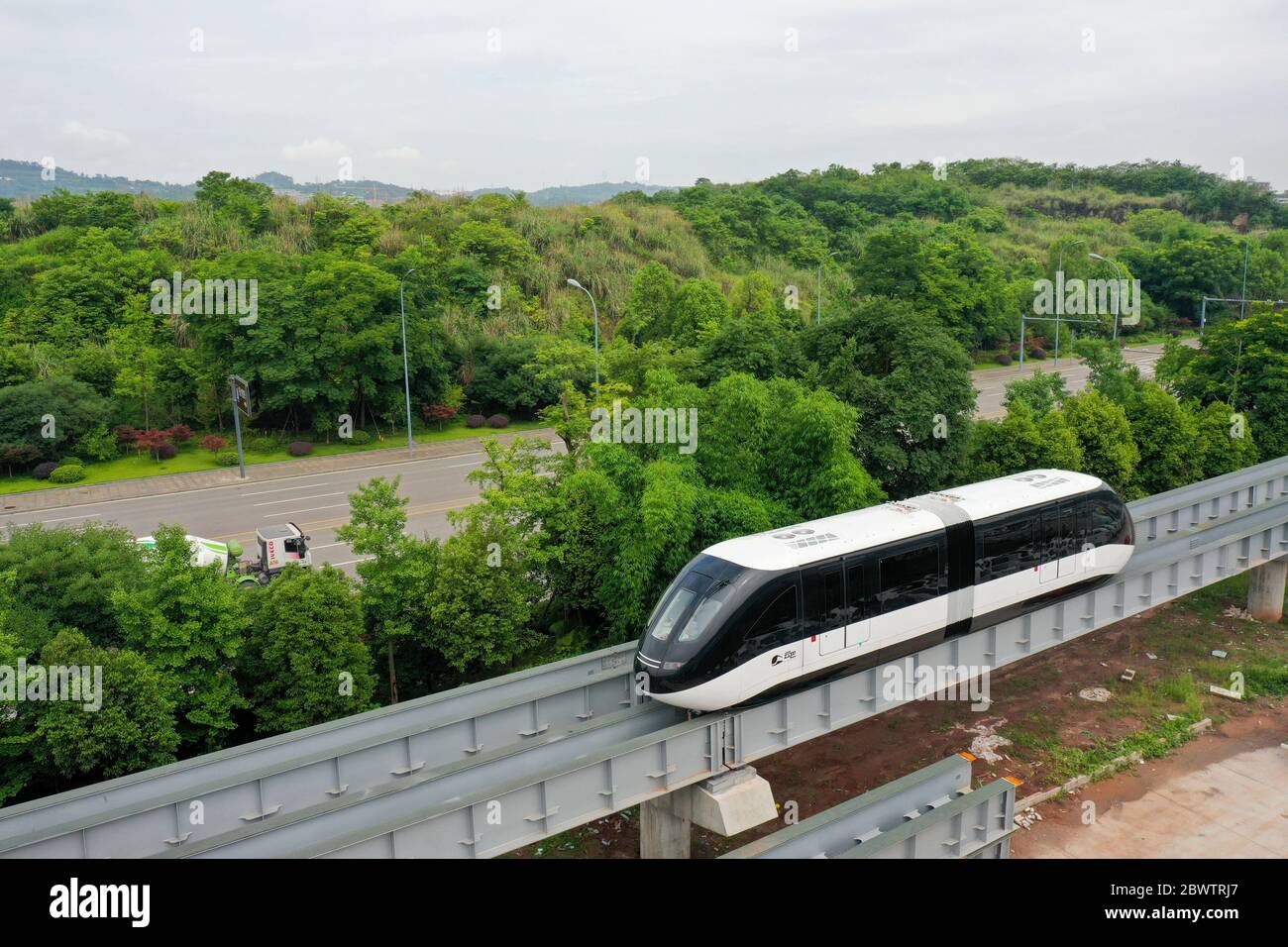 Chongqing. 3rd June, 2020. Aerial photo taken on June 3, 2020 shows a ...
