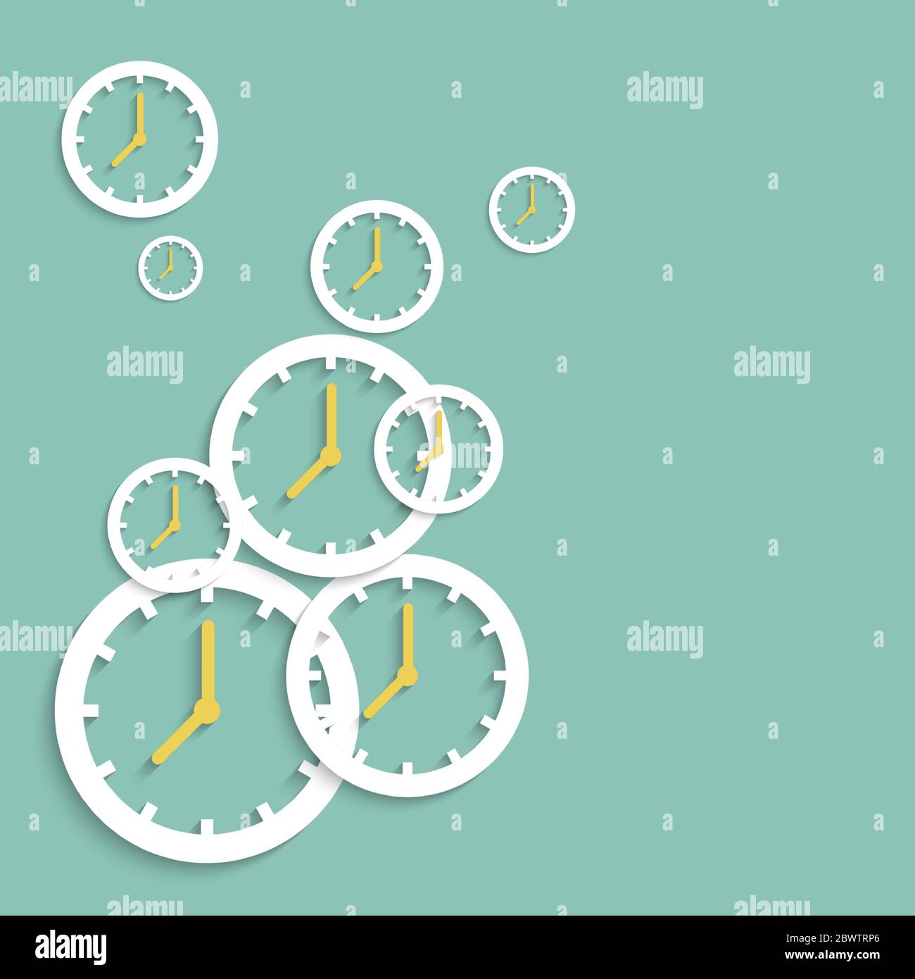 Time management background. Vector Illustration Stock Vector Image ...