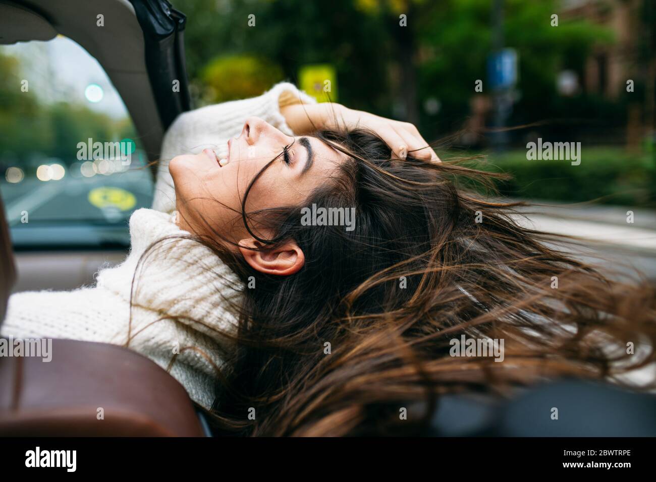 Hair Blowing In The Wind Car