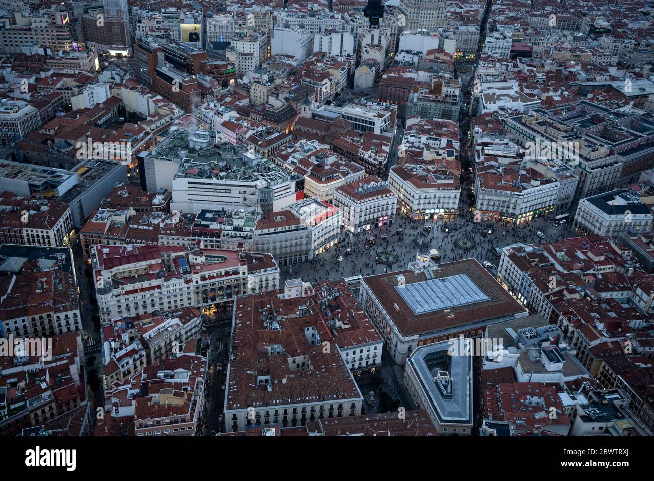 Madrid aerial view hi-res stock photography and images - Alamy