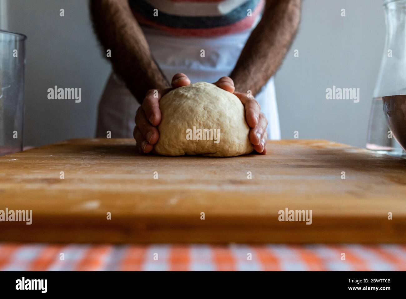 Male caucasian kneading knead hi-res stock photography and images - Alamy