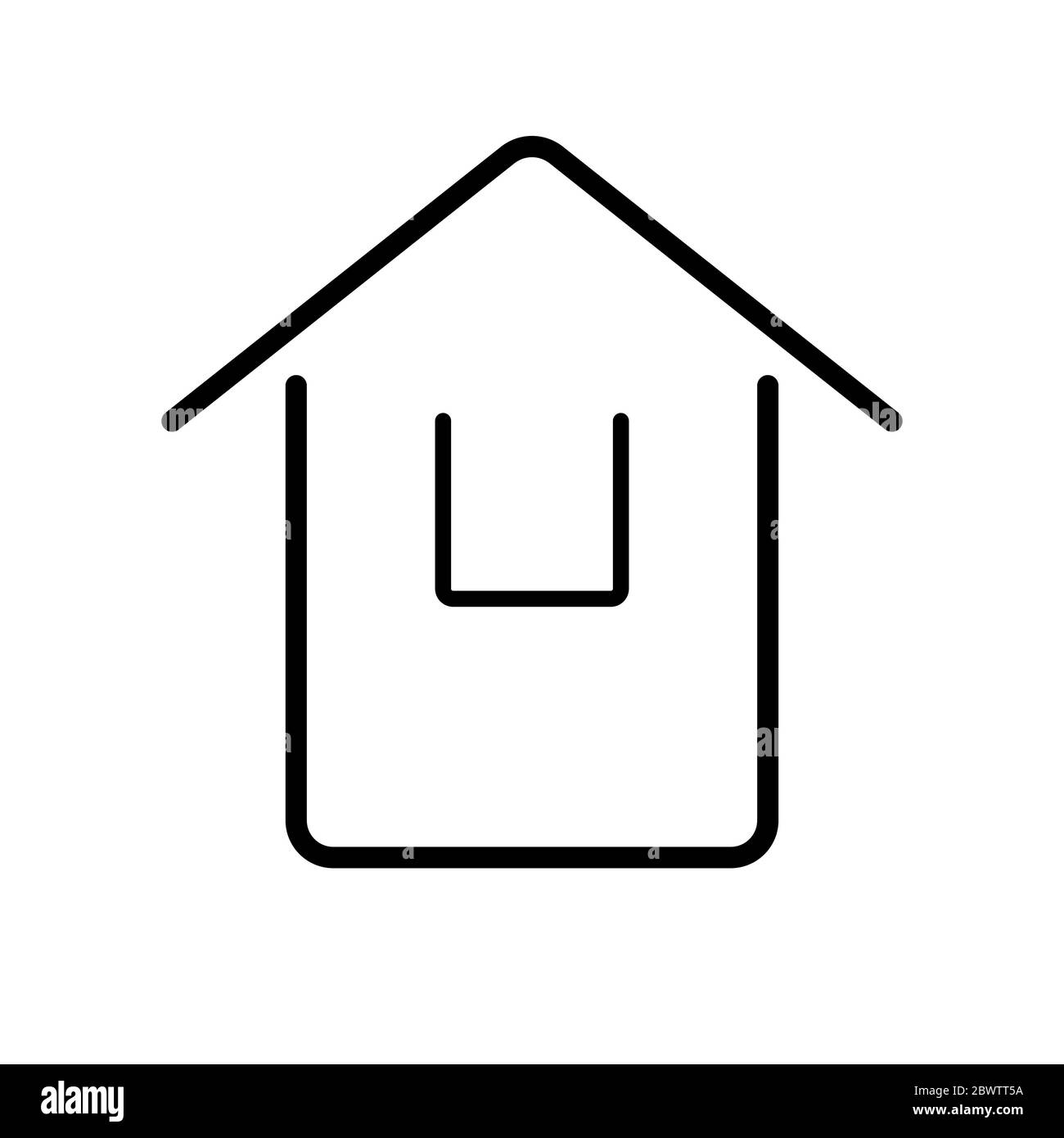 Abstract illustration of a house icon vector Stock Vector Image & Art ...
