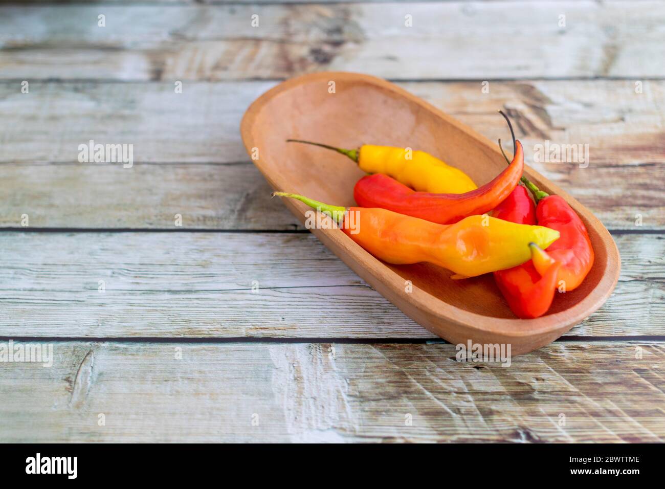 Presentation of Peruvian hot red chili (Aji Limo Stock Photo - Alamy