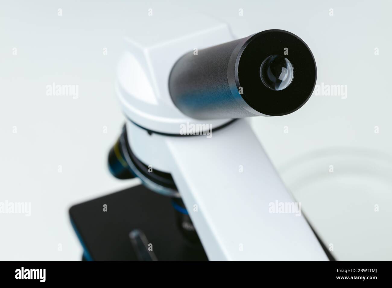 Scientific microscope close up. Professional laboratory equipment Stock ...