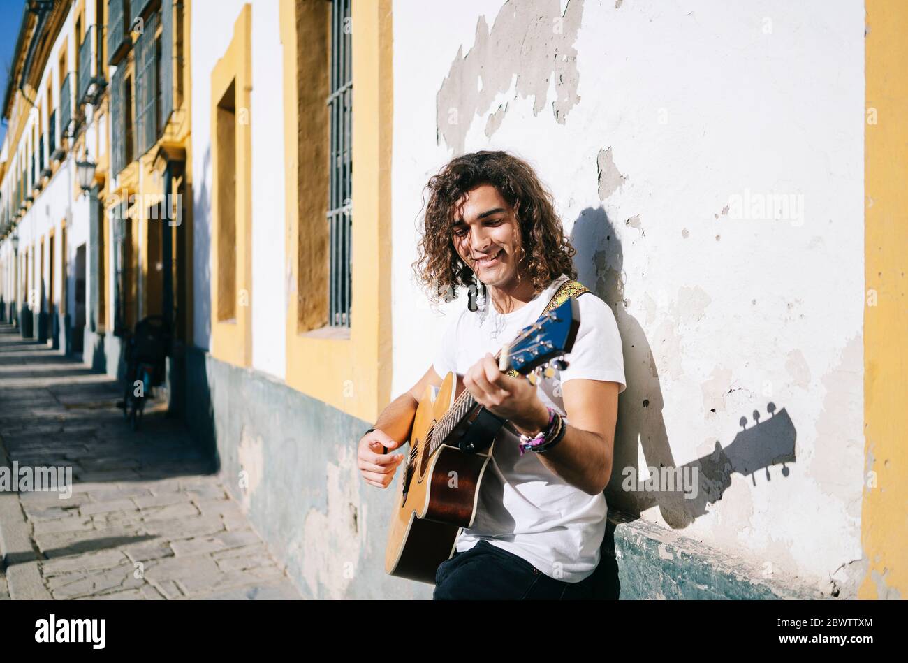 Leaning On Guitar High Resolution Stock Photography and Images - Alamy