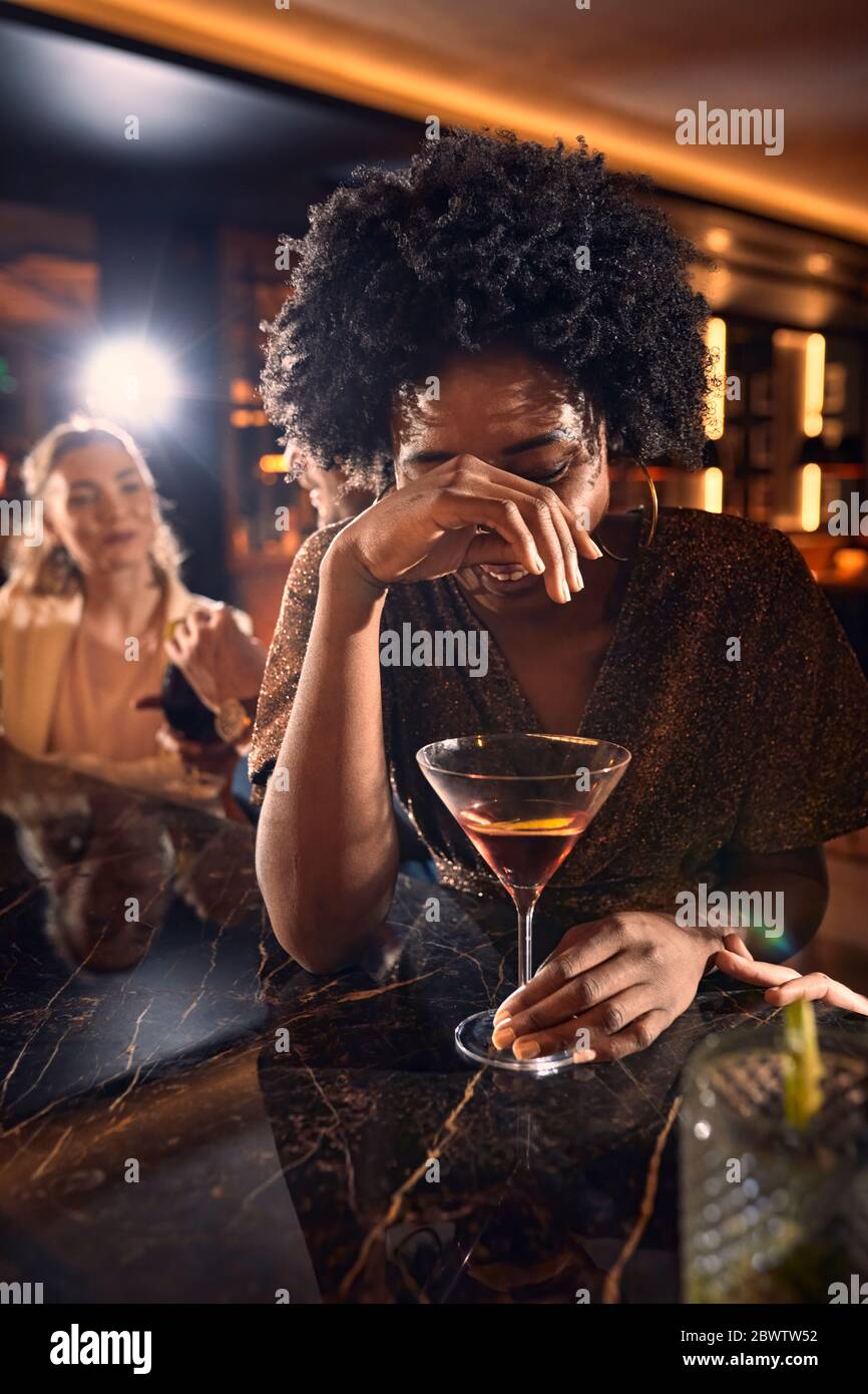 Woman having a cocktail hi-res stock photography and images - Alamy