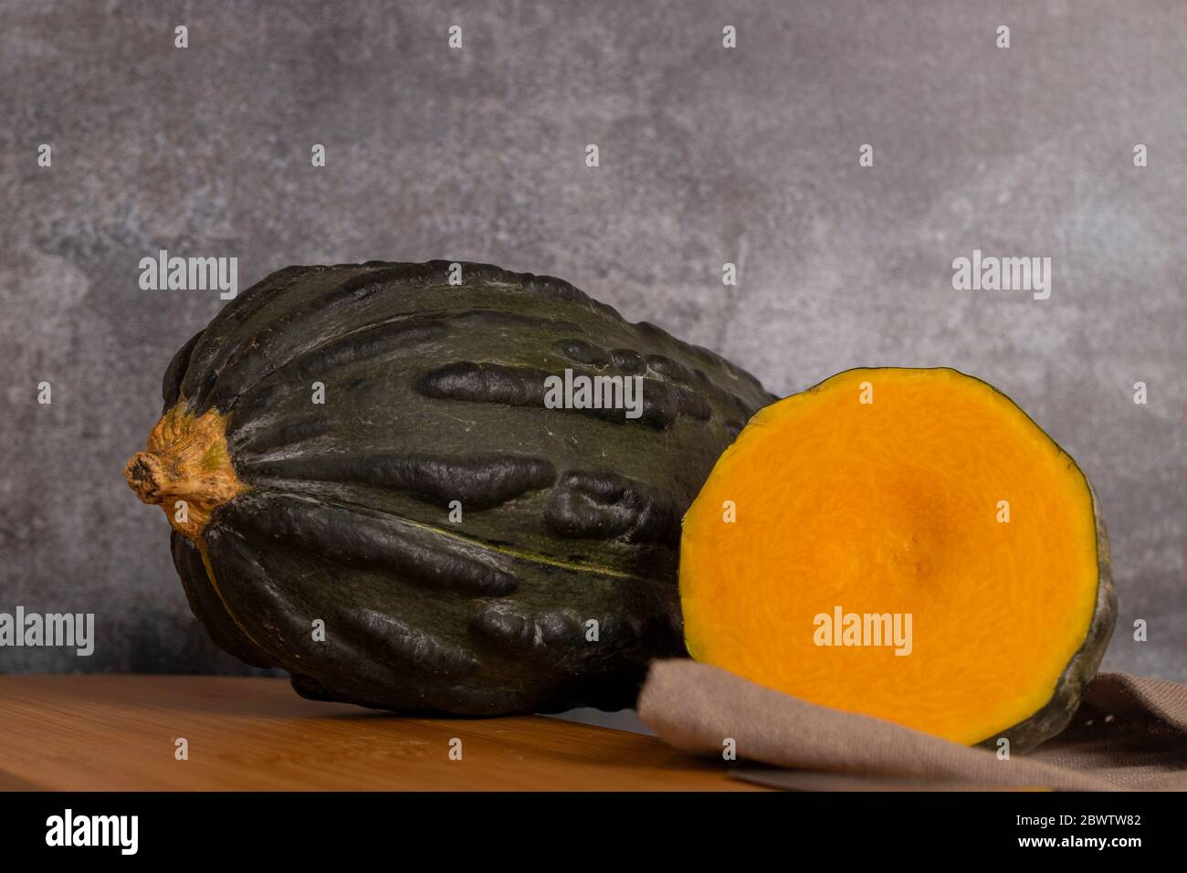 Typical pumpkin from Peru, also called as: Zapallo Loche or Lambayeque ...