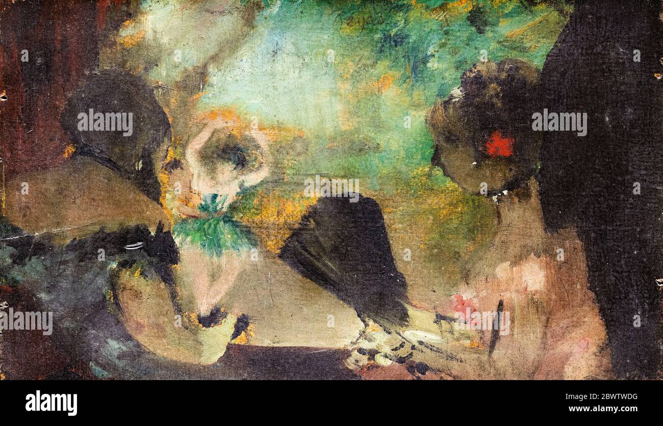 Edgar Degas, The Loge, painting, circa 1883 Stock Photo - Alamy