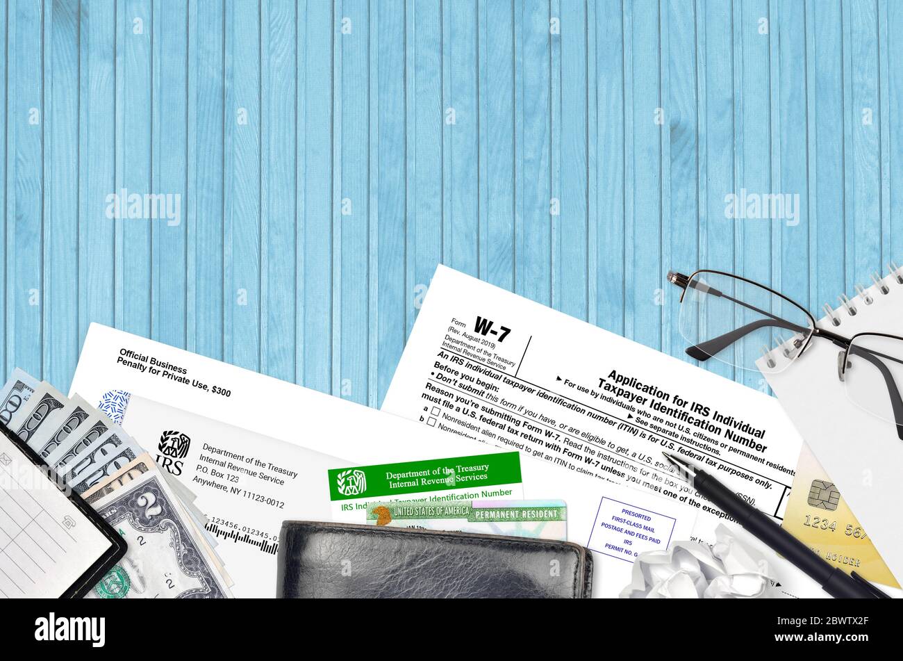 IRS form W-7 Application for IRS individual taxpayer identification ...