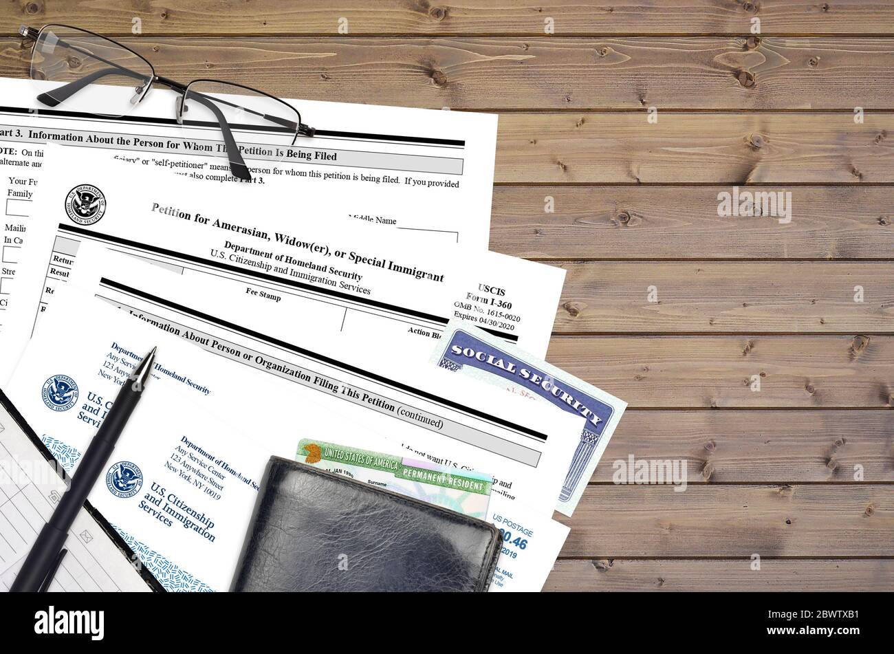 USCIS form I-360 Petition for amerasian, widower or special immigrant ...