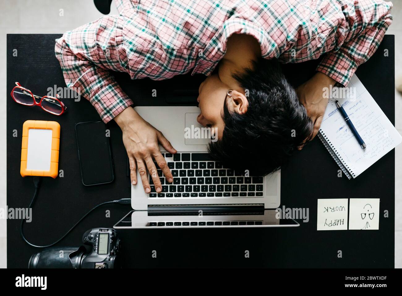 Woman sleeping while working people hi-res stock photography and images ...