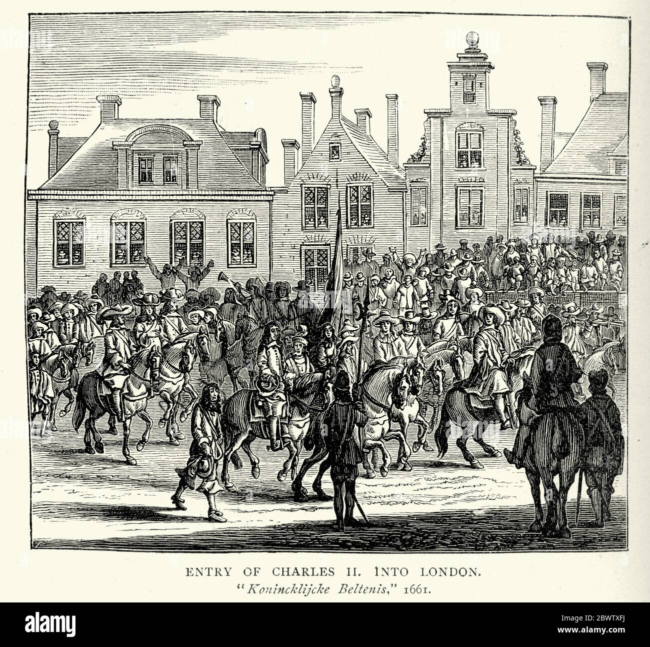 Entry of King Charles II into London, The Restoration of Monarchy Stock ...