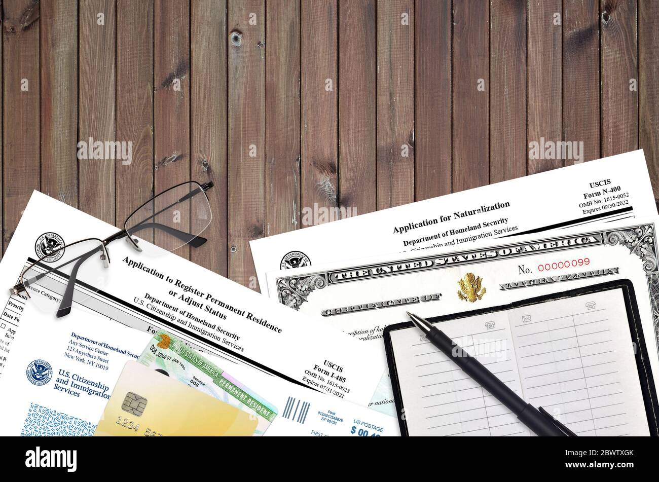 USCIS form I-485 Application to register permanent residence or adjust ...