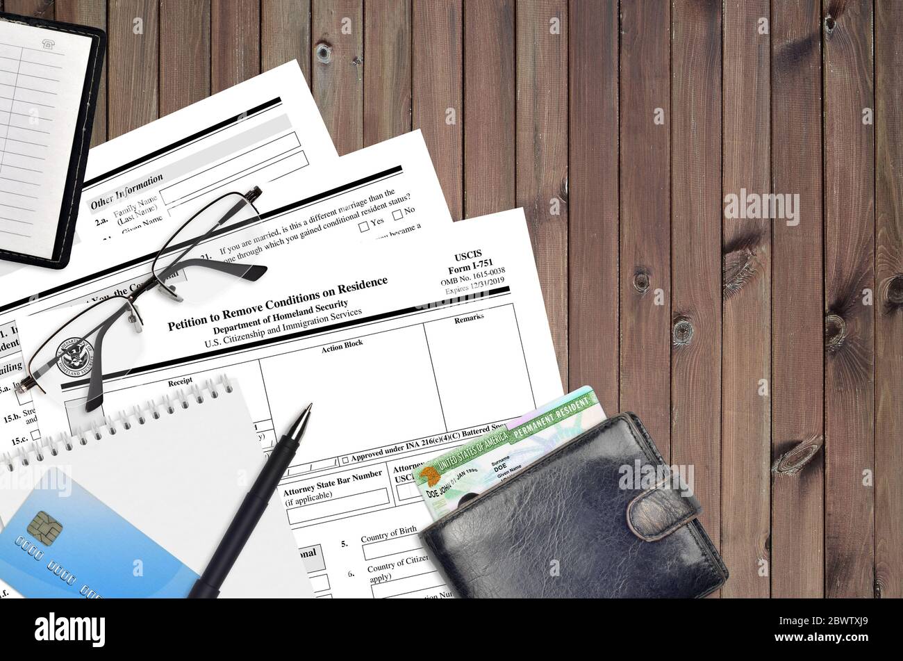 USCIS form I-751 Petition to remove conditions on residence lies on ...