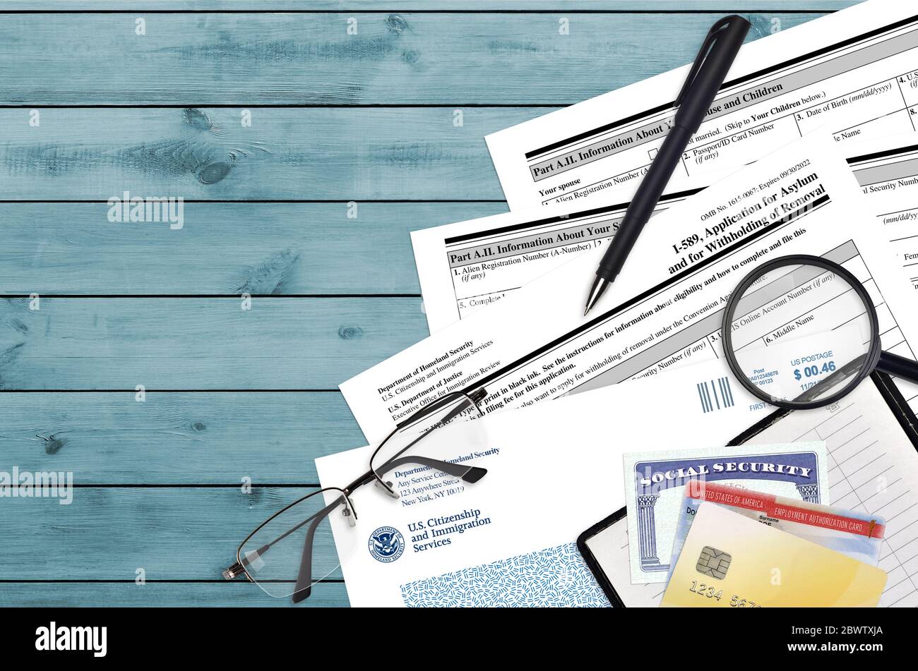 USCIS form I-589 Application of asylum and for withholding of removal ...