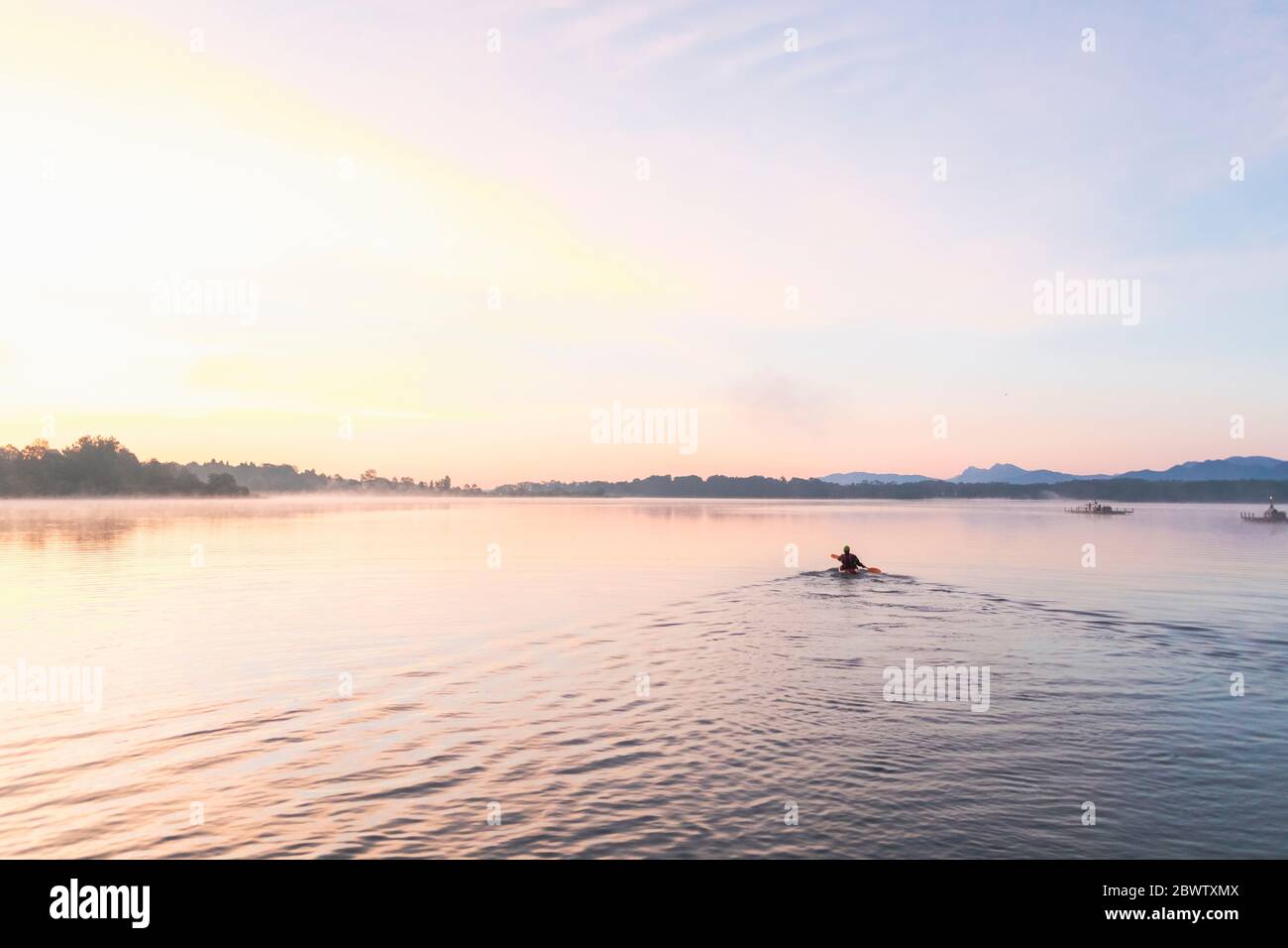 Kayaker on water in hi-res stock photography and images - Alamy