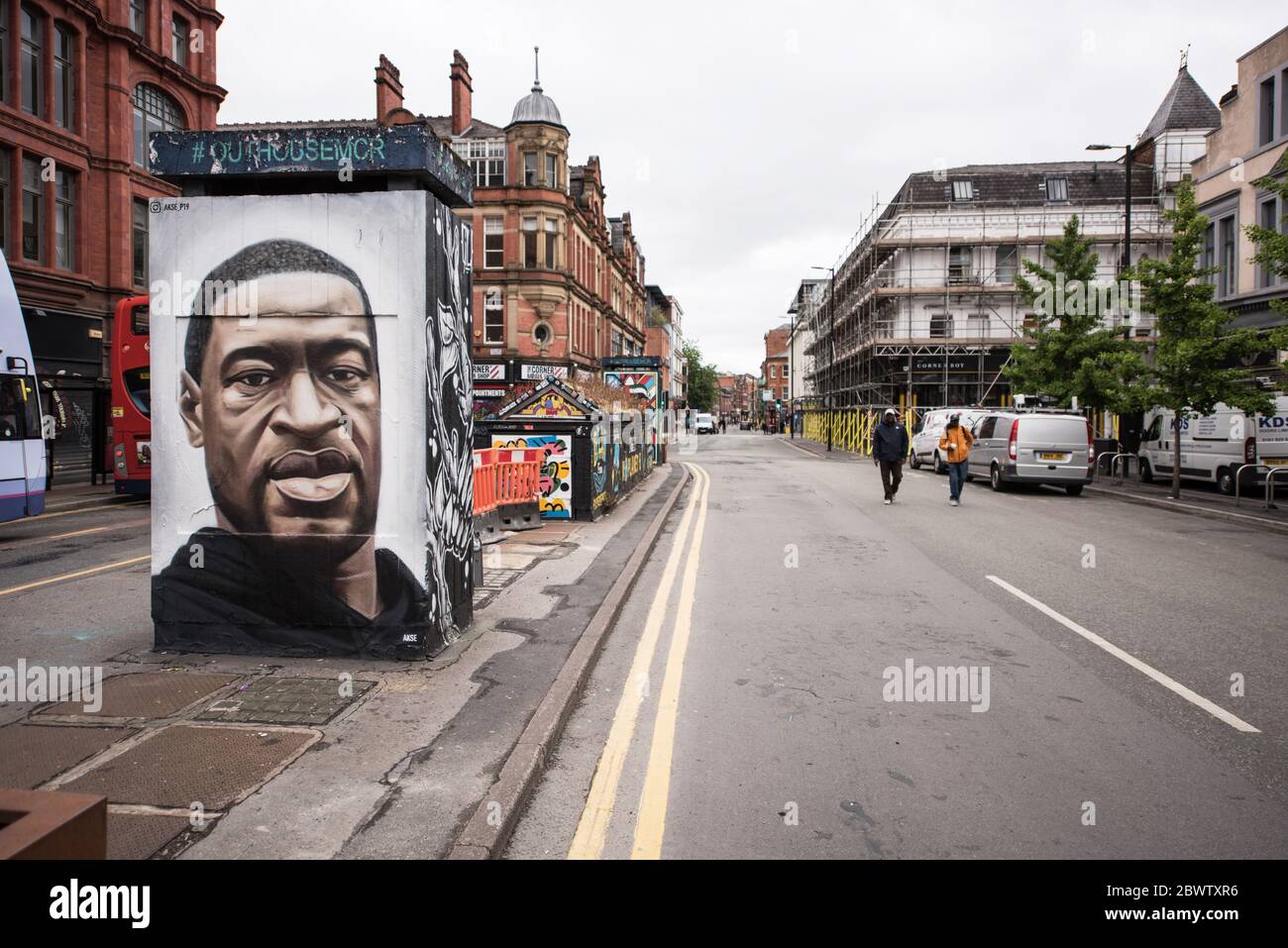 3rd June 2020. Manchester, United Kingdm. Crowds gather in Stevenson ...