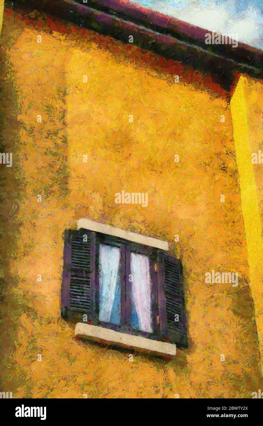 Italian style Colorful Italian style architecture Illustrations creates ...