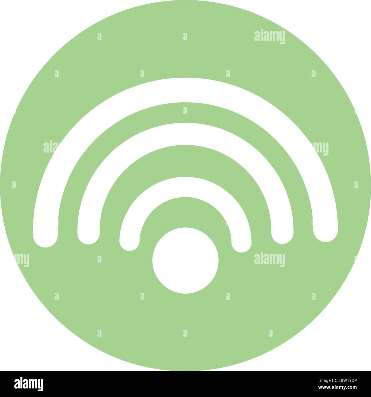 wifi waves signal block style icon Stock Vector Image & Art - Alamy