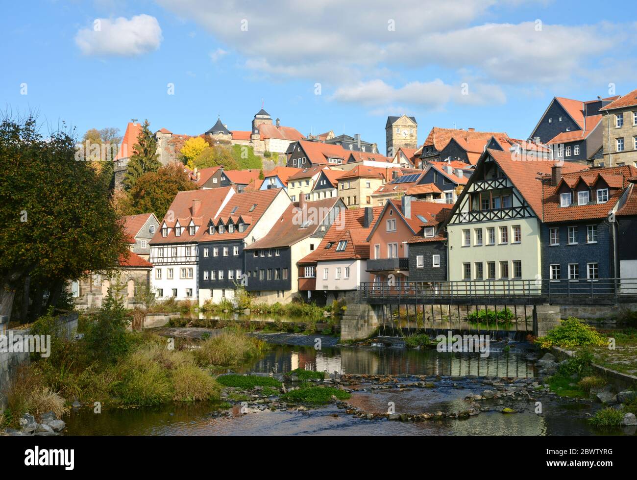 Kronach, Germany with view to the old town buildings Stock Photo - Alamy