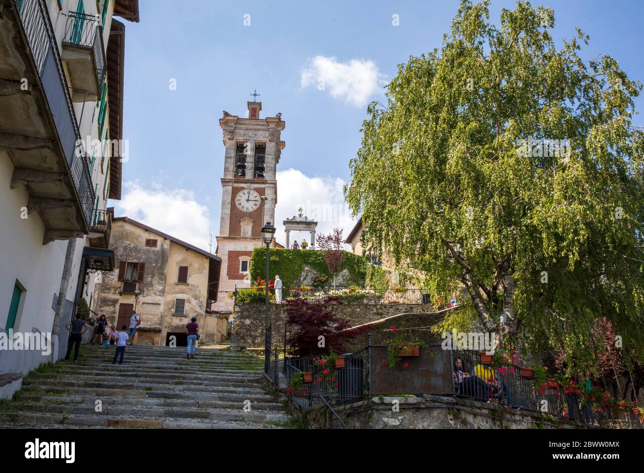Pilgrimage village of Santa Maria del Monte on Sacro Monte di Varese ...