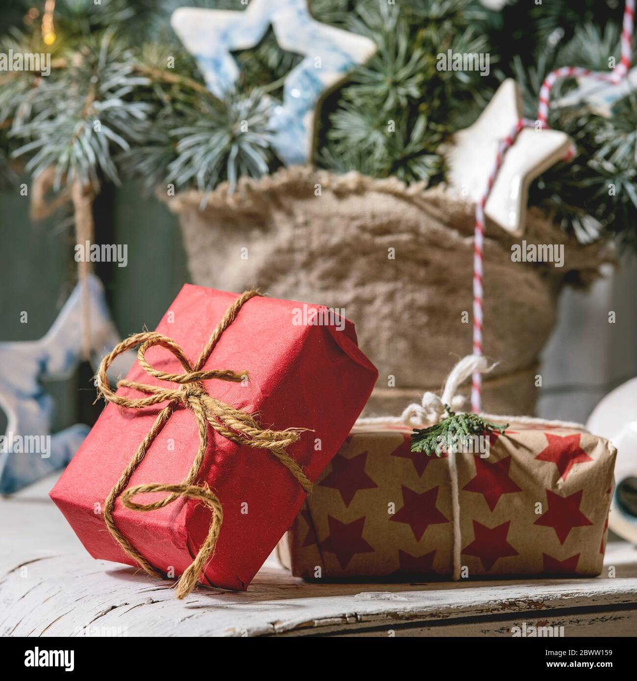 Christmas ceramic stars Stock Photo - Alamy