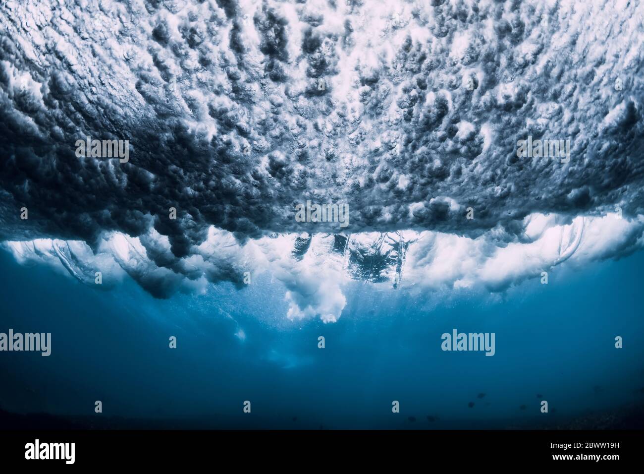 Ocean wave underwater. Ocean textures in underwater Stock Photo - Alamy