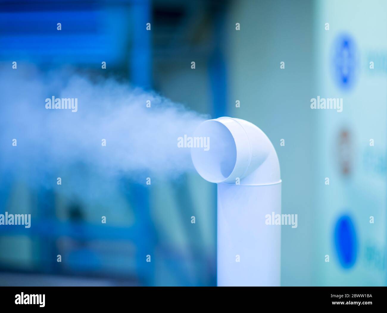 Modern humidifier and air purifier At the factory Stock Photo - Alamy