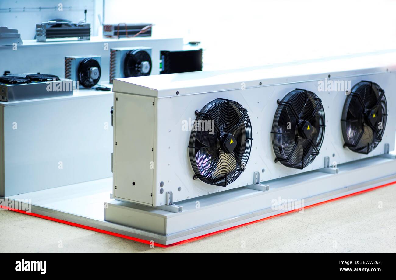 Modern humidifier and air purifier At the factory Stock Photo - Alamy