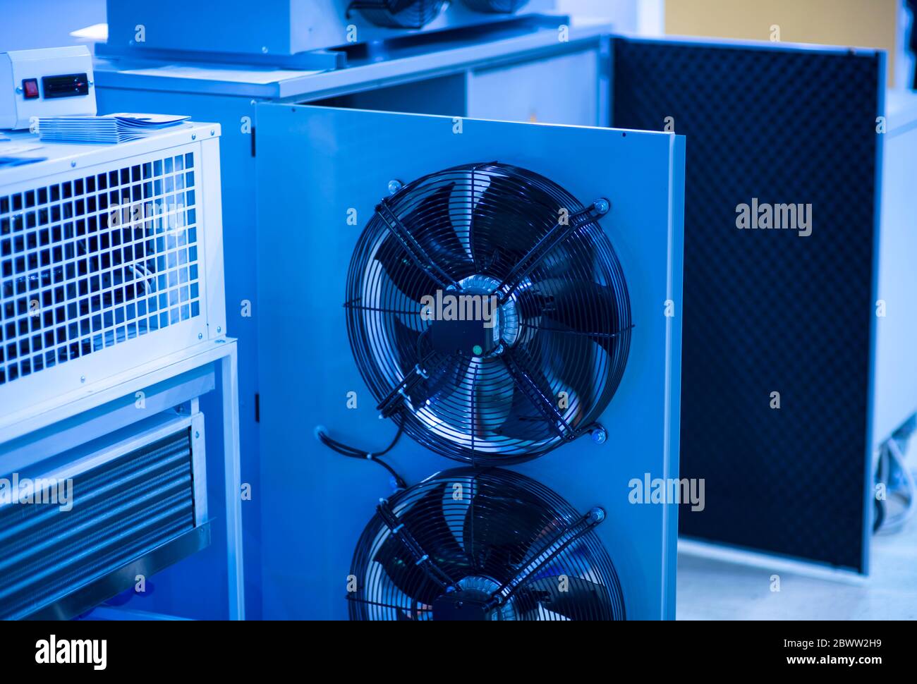 Modern humidifier and air purifier At the factory Stock Photo - Alamy