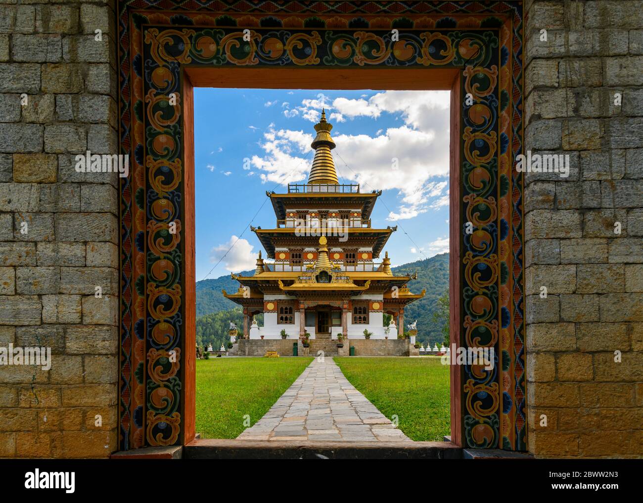 View to Khamsum Yulley Namgyal Temple, Bhutan Stock Photo - Alamy