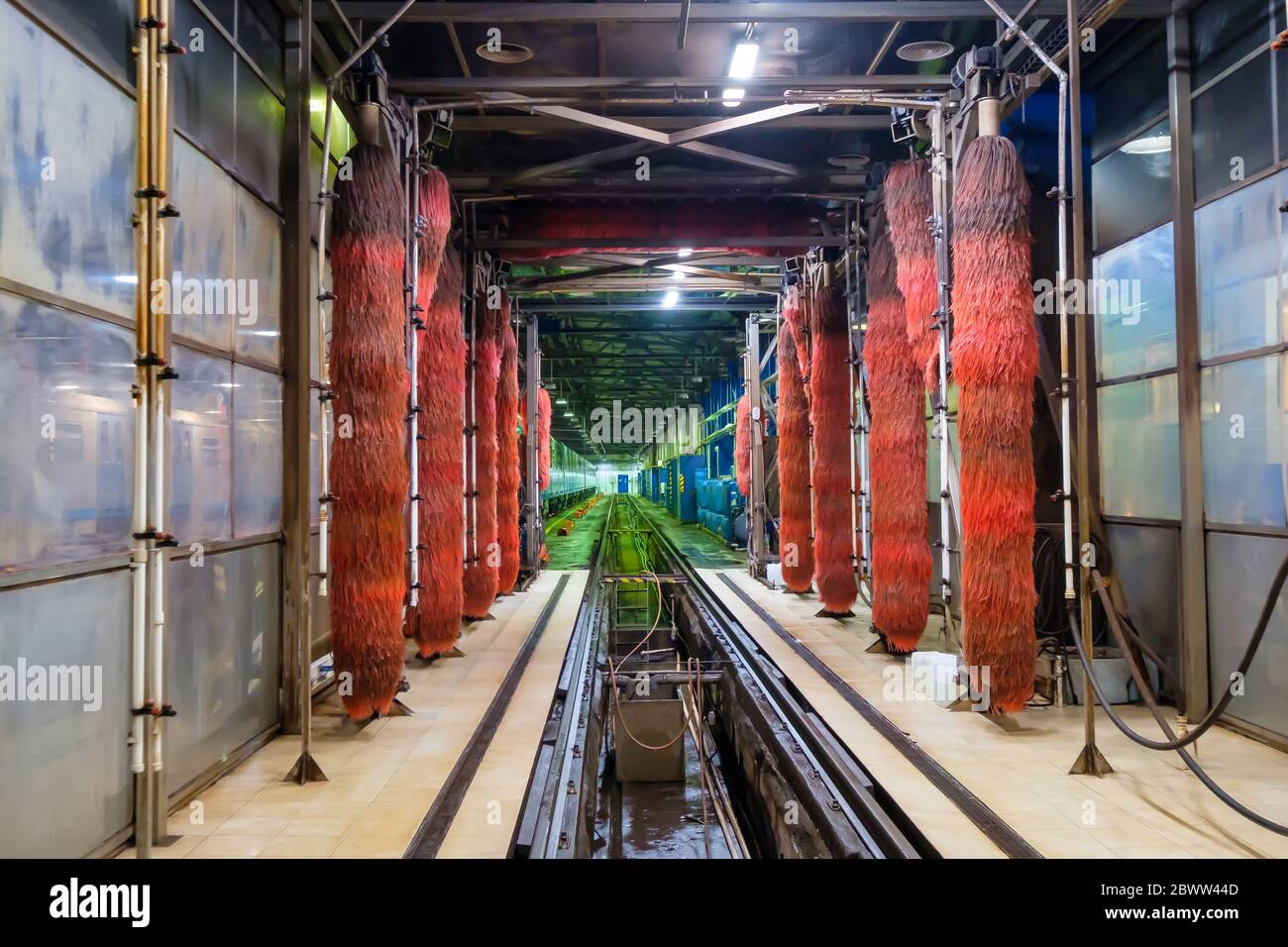 Automatic train wash hi-res stock photography and images - Alamy