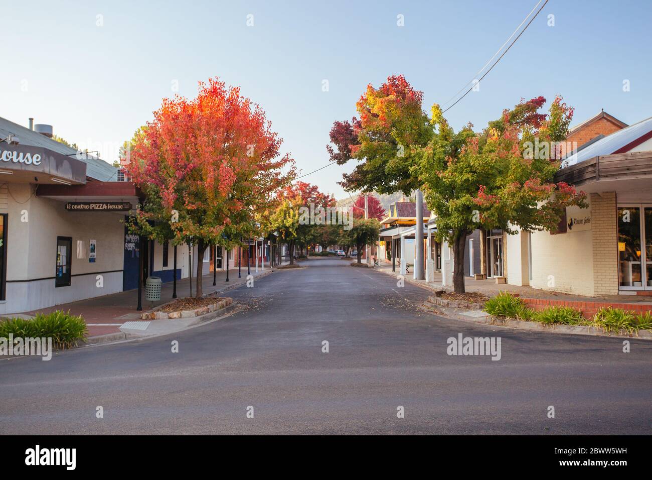 Township of Bright in Australia Stock Photo - Alamy