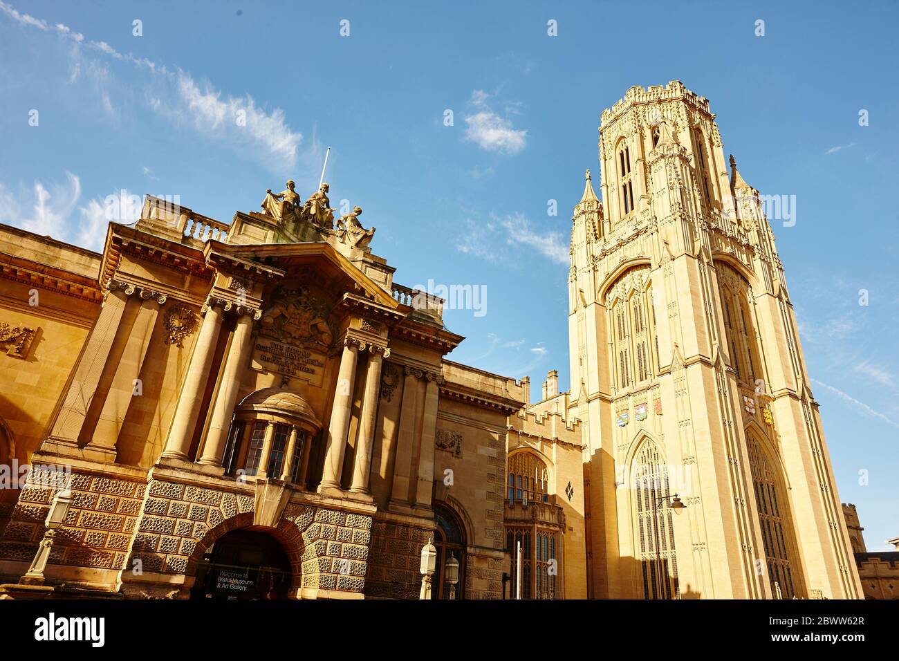 Wills Memorial Building on Park Street, Queens Road, Bristol, England ...