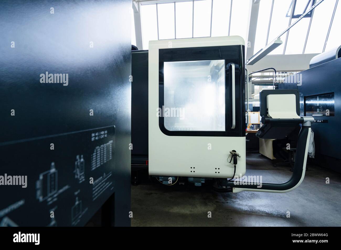 Germany, Bavaria, Munich, Production hall machinery Stock Photo - Alamy
