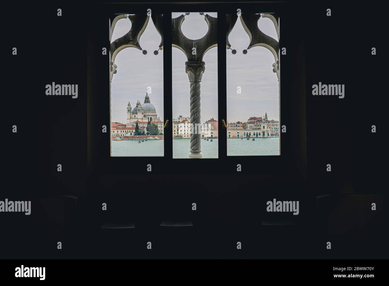 Italy, Venice, Window on Venetian waterfront Stock Photo - Alamy