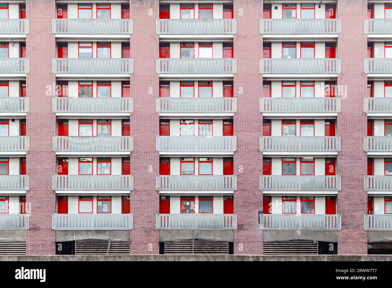 Cullum Welch House at the Golden Lane Estate in the City of London ...