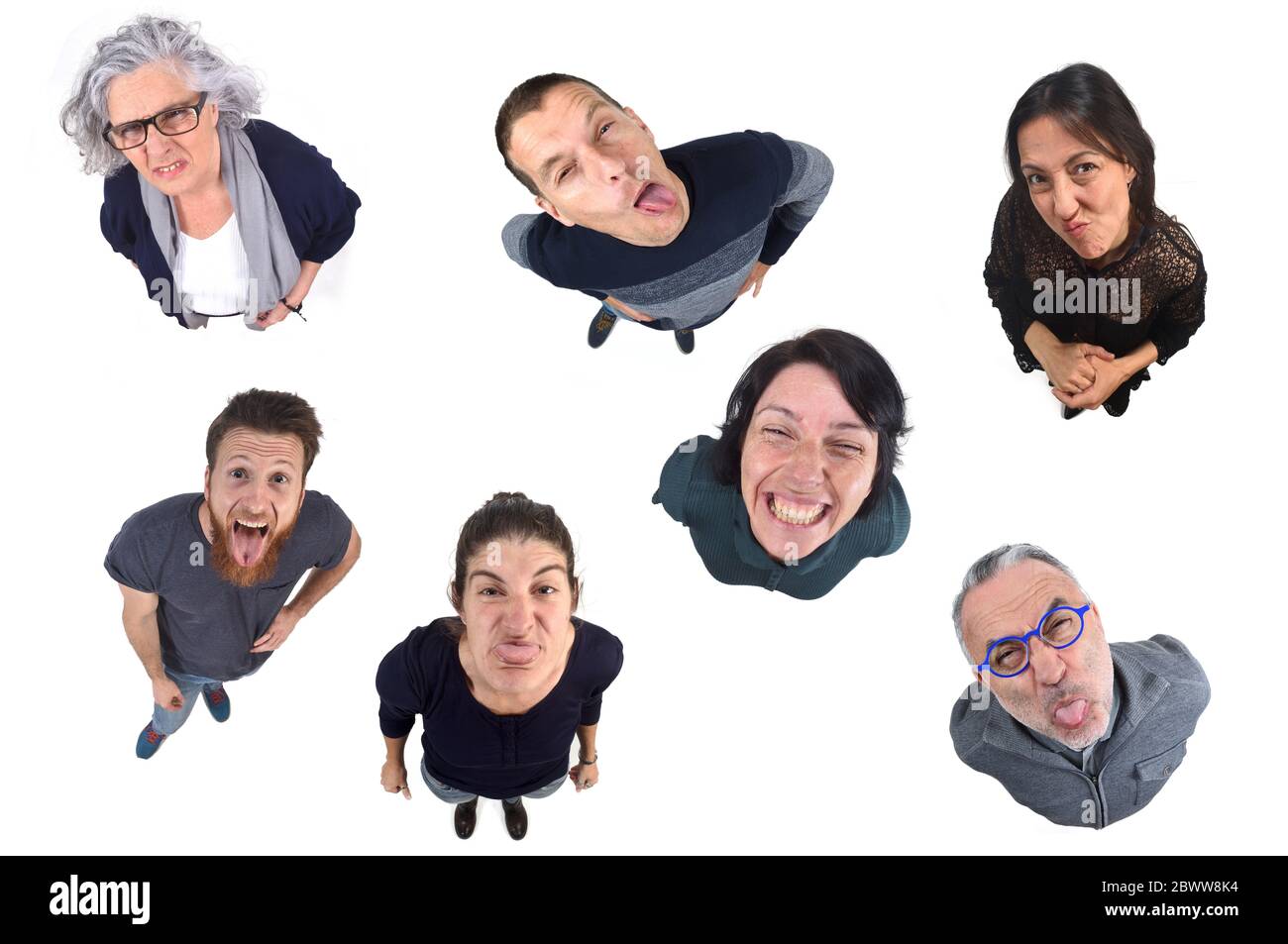 Set young man making Cut Out Stock Images & Pictures - Alamy