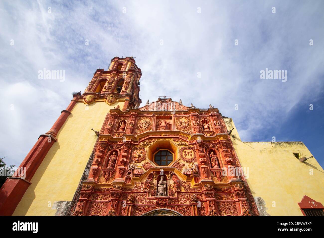church of landa de matamoros in queretaro (sierra gorda Stock Photo - Alamy