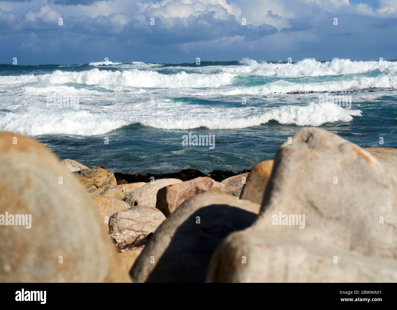 Waves and rocks, South Africa Stock Photo - Alamy