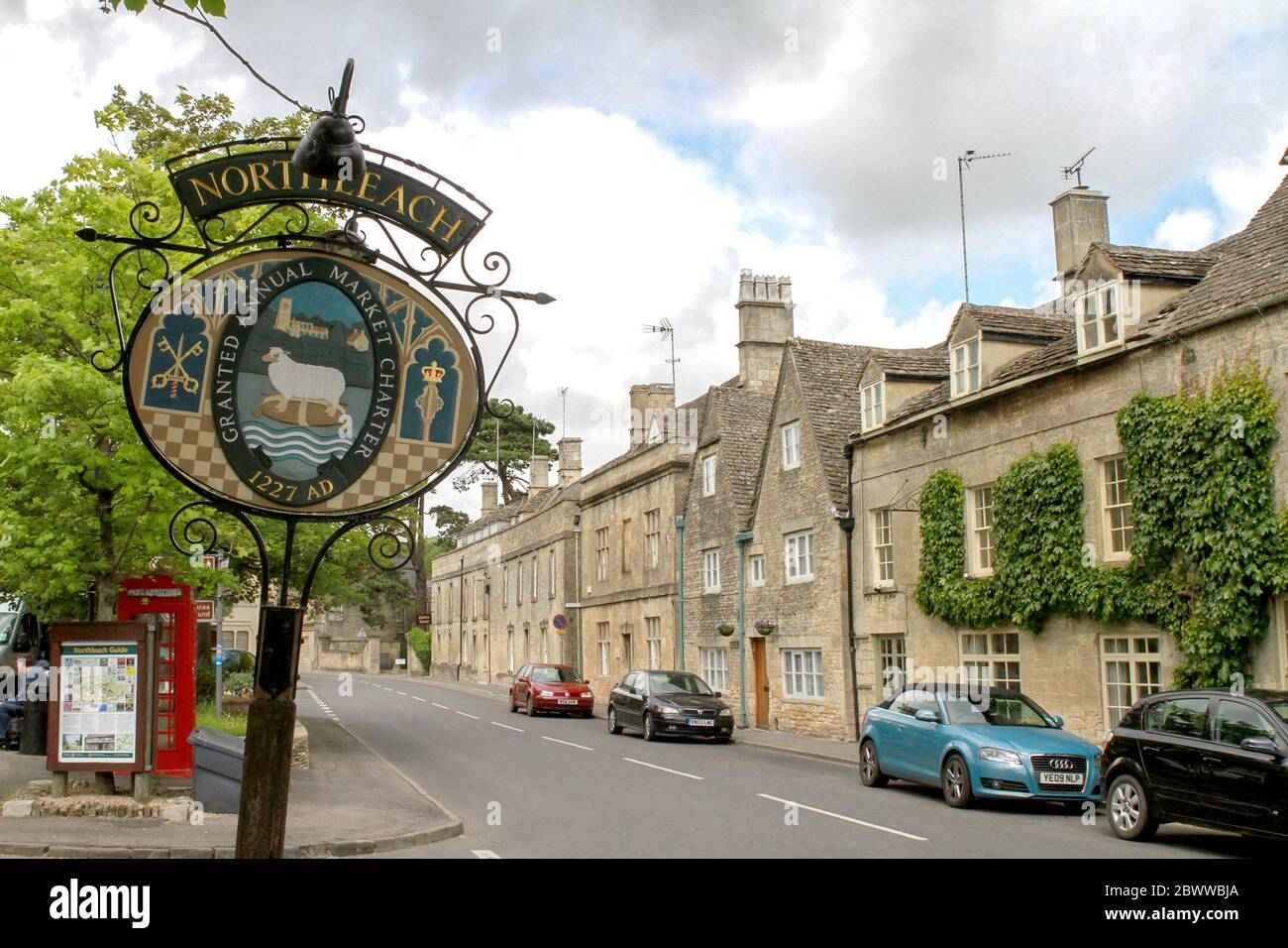 Northleach village centre in Gloucestershire, England Stock Photo - Alamy