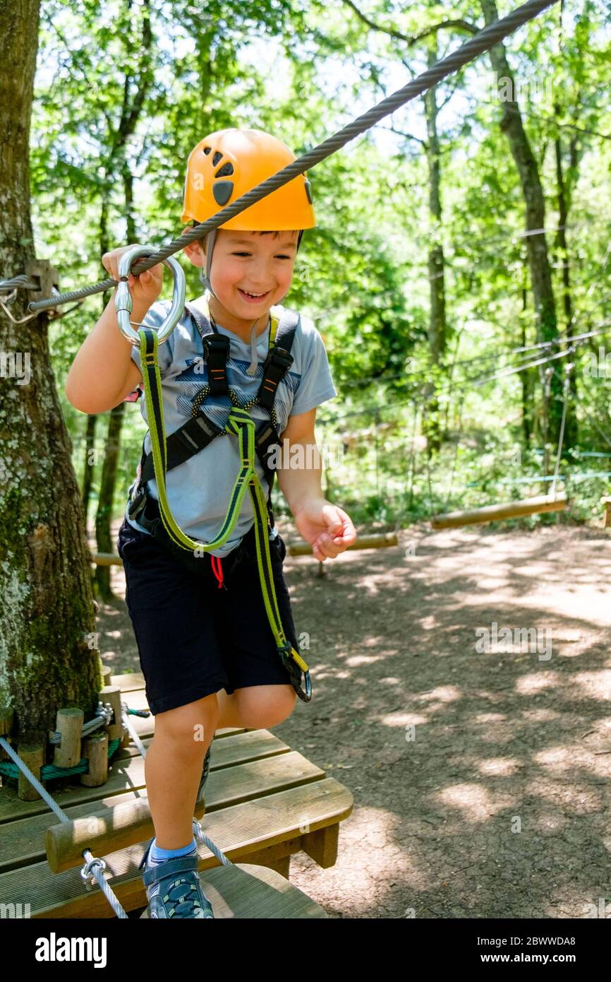 High rope activity hi-res stock photography and images - Alamy