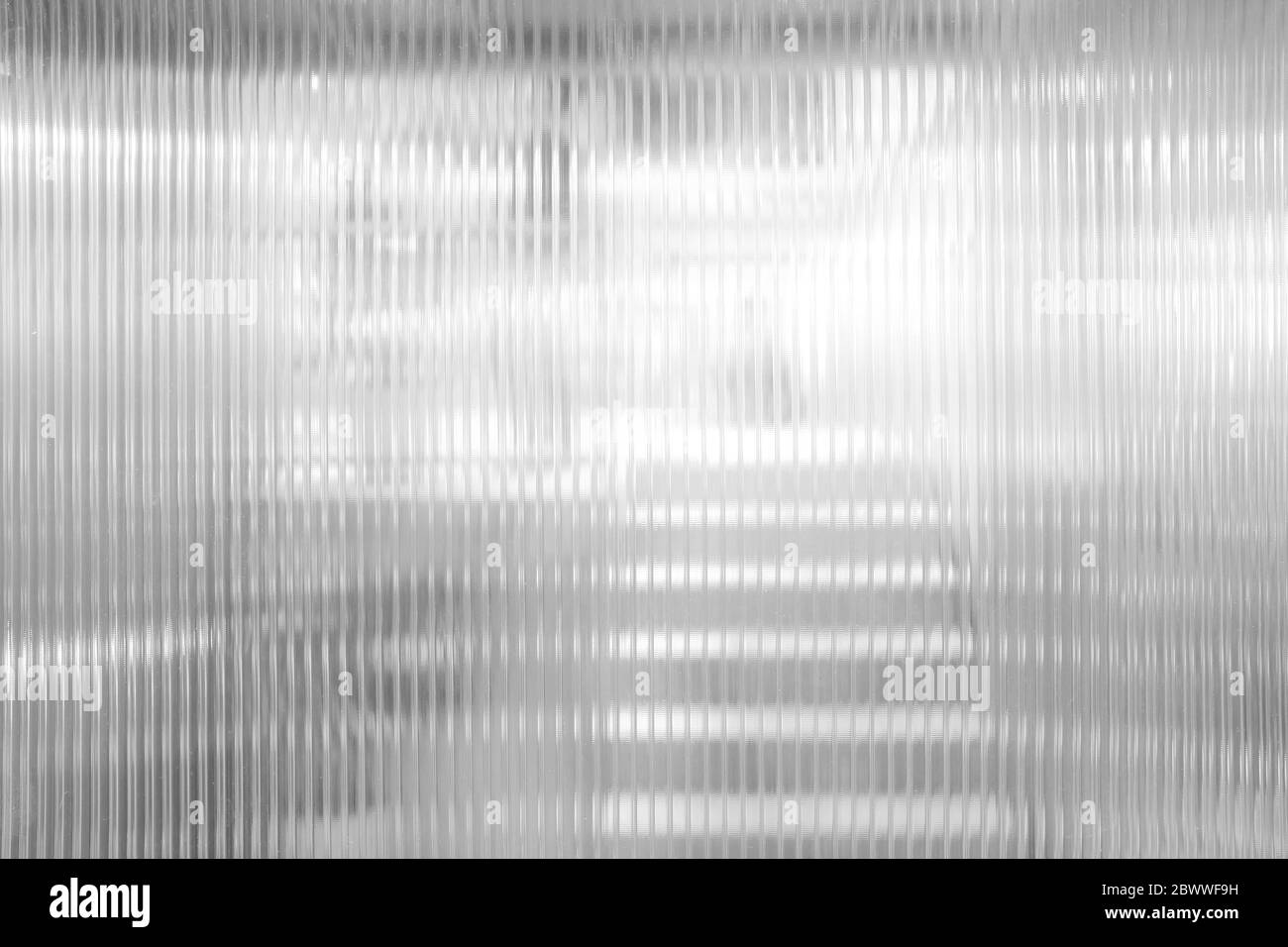 White Vertical Glass Striped Wall Background with Reflection Stair ...