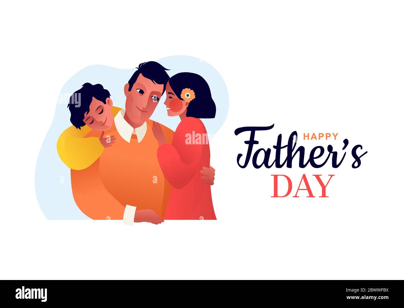 Father daughter flower Cut Out Stock Images & Pictures - Alamy