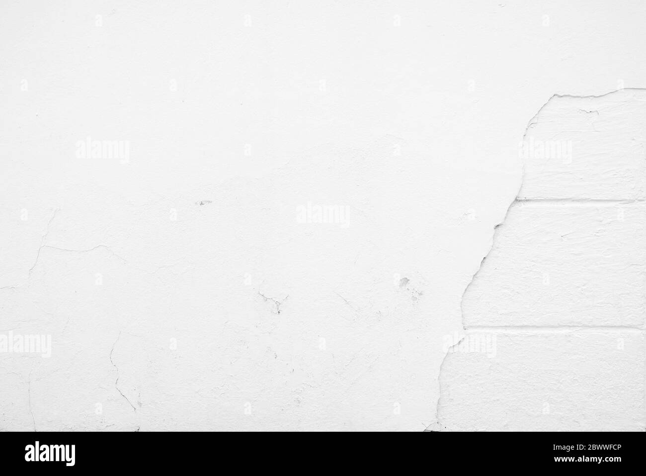 White Broken Concrete Wall Texture Background Stock Photo - Alamy