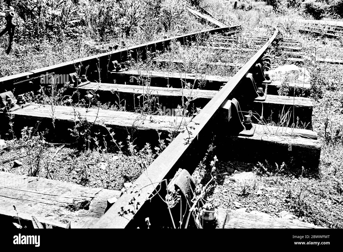 Old Railway Tracks Leading to a Disused Victorian Warehouse in Bristol ...