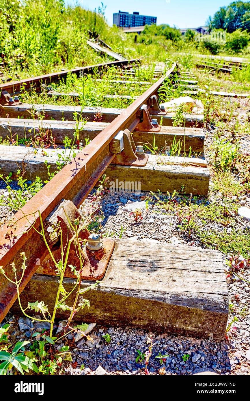 Old Railway Tracks Leading to a Disused Victorian Warehouse in Bristol ...