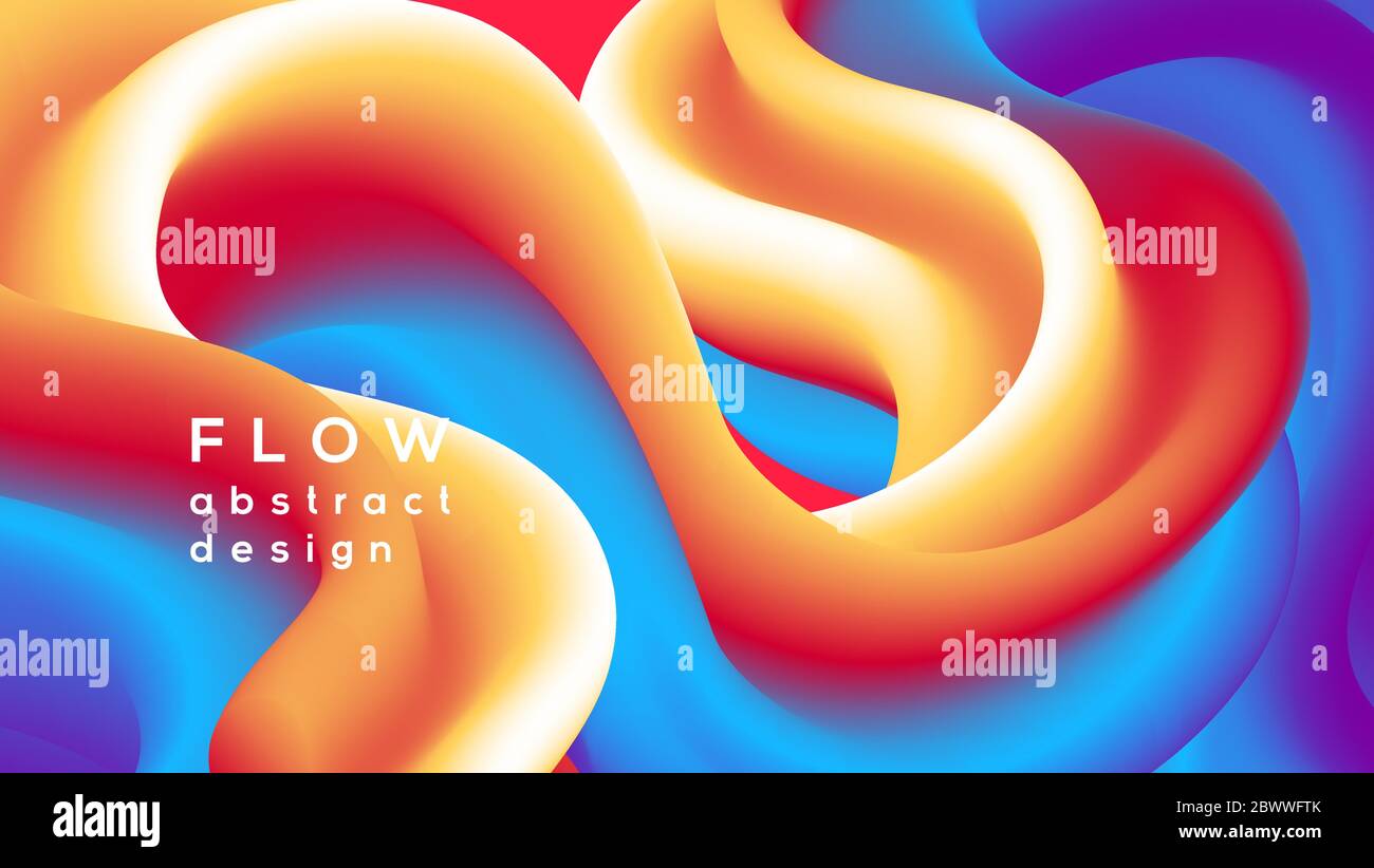 Modern Black abstract design background Flow motion Stock Vector Image ...